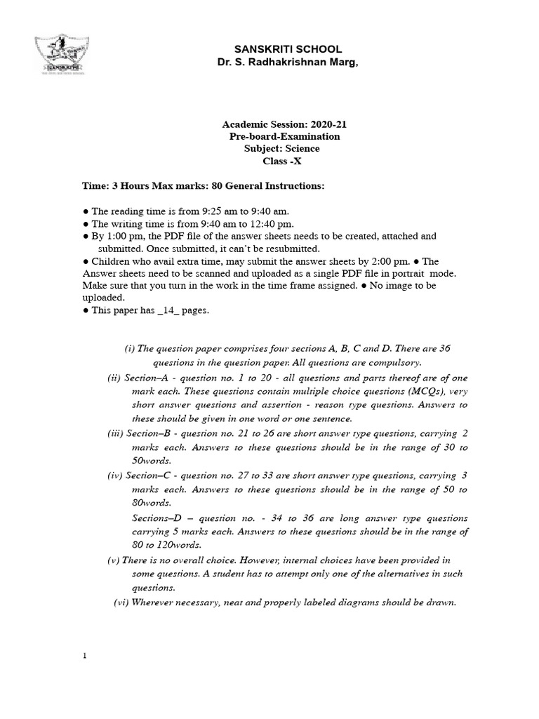 QP3482_PDF- PRE-BOARD- Class Xth-converted (1) | PDF | Electromagnetic ...