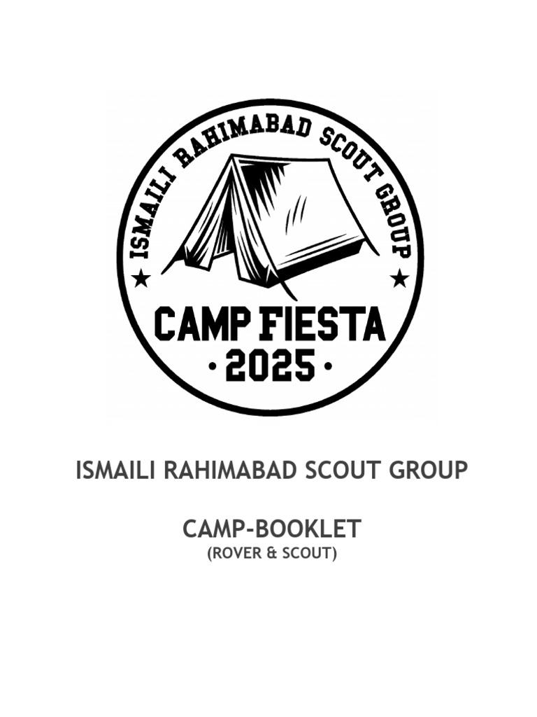 Ismaili Rahimabad Camp Fiesta 2025 Guide | PDF | Scouting