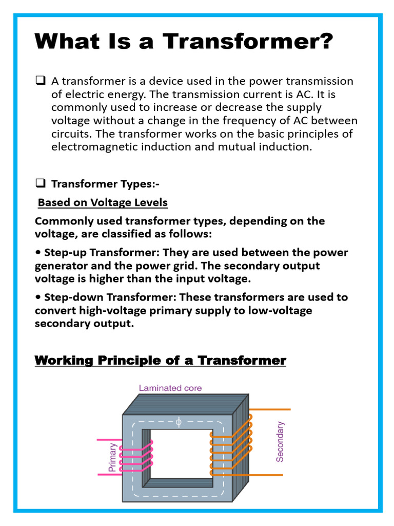 Step Up Transformer | PDF