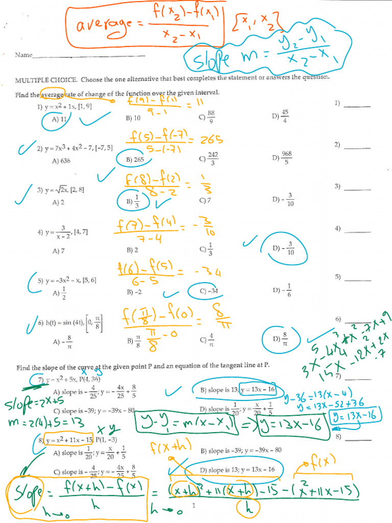 CH 1 Calculus Limits | PDF