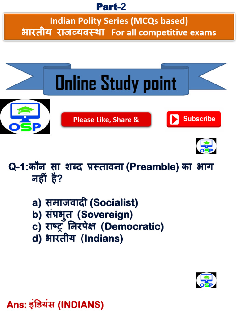 Indian Polity-2 | PDF