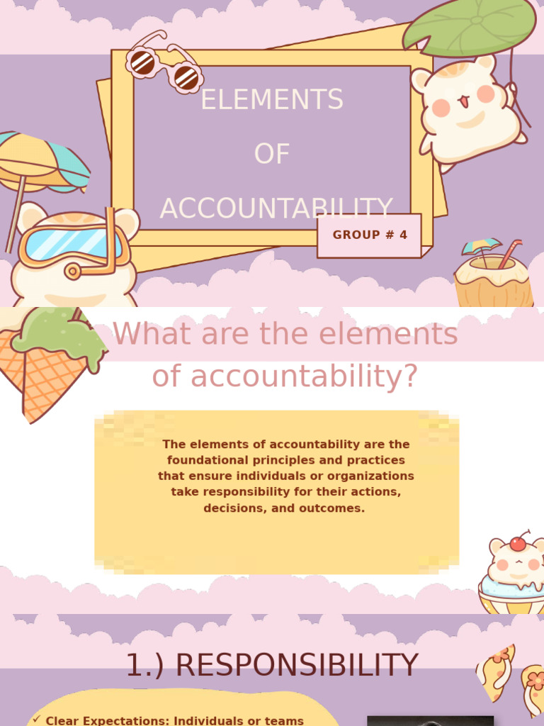 Group4 Elements of Accountability | PDF | Accountability | Integrity