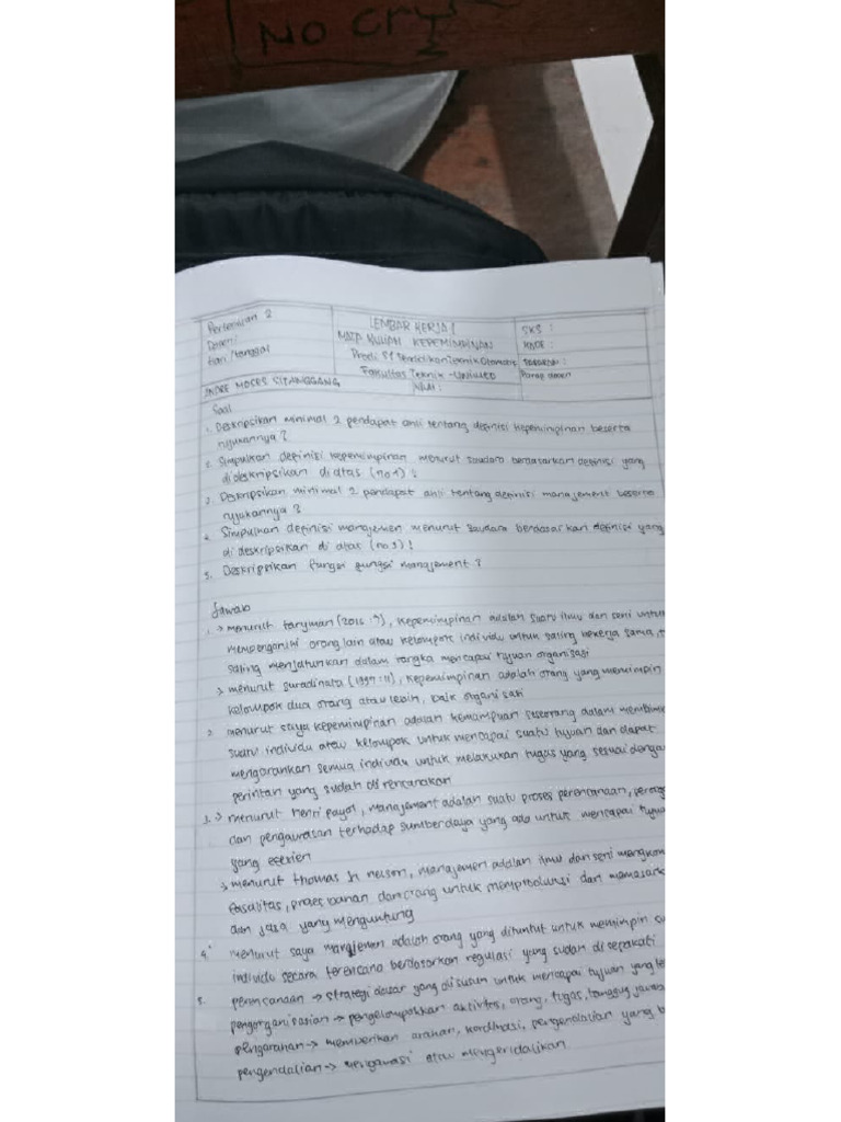 Tugas Kepemimpinan Lk1, Lk2, Lk3, Lk4 | PDF