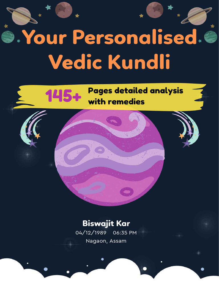 Full Kundli Report by Vedic Rishi | PDF | Planets In Astrology | Esoteric Cosmology