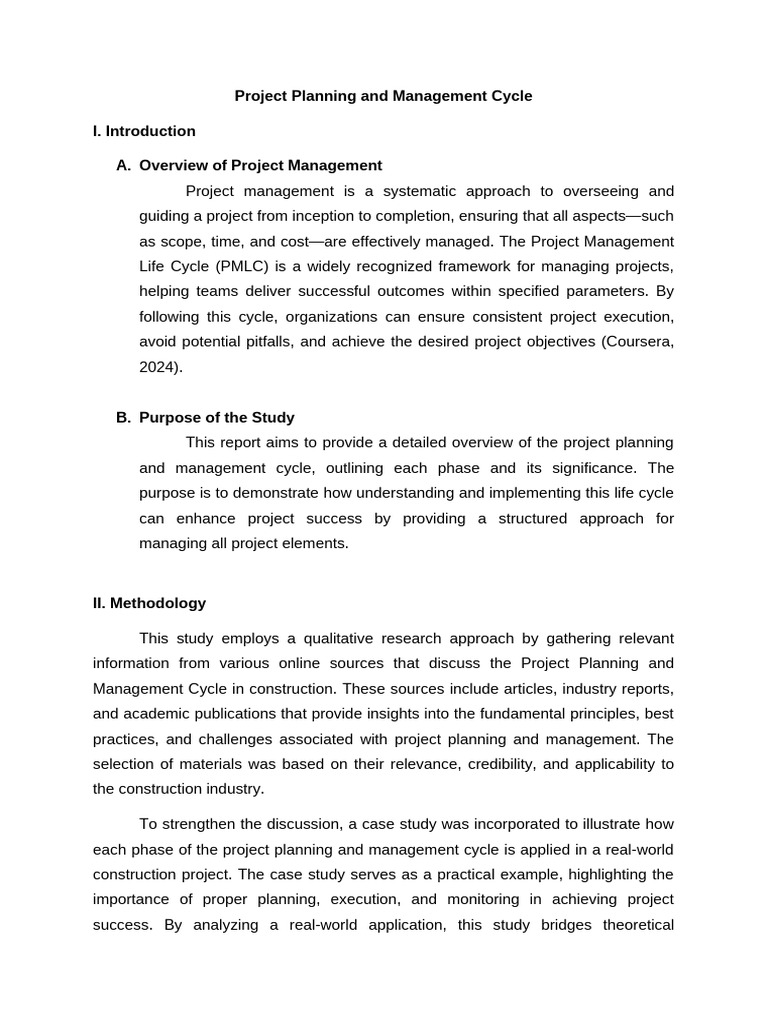 Project Planning and Management Cycle - Jalen B. Gordo - BS Architecture 5 | PDF | Project ...