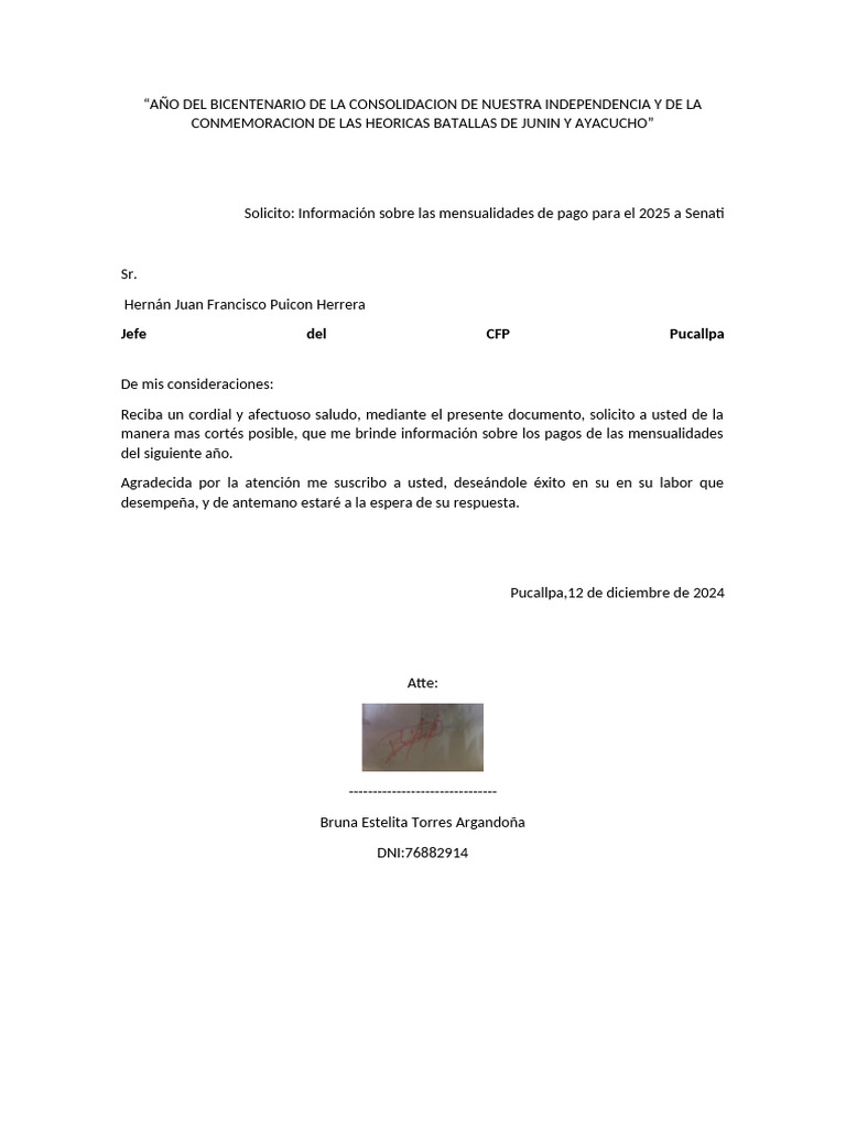 Año Del Bicentenario de La Consolidacion de Nuestra Independencia y de ...