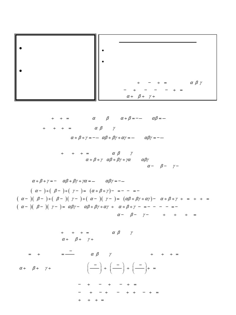 OCR FP1 Revision Sheets | PDF | Complex Number | Equations