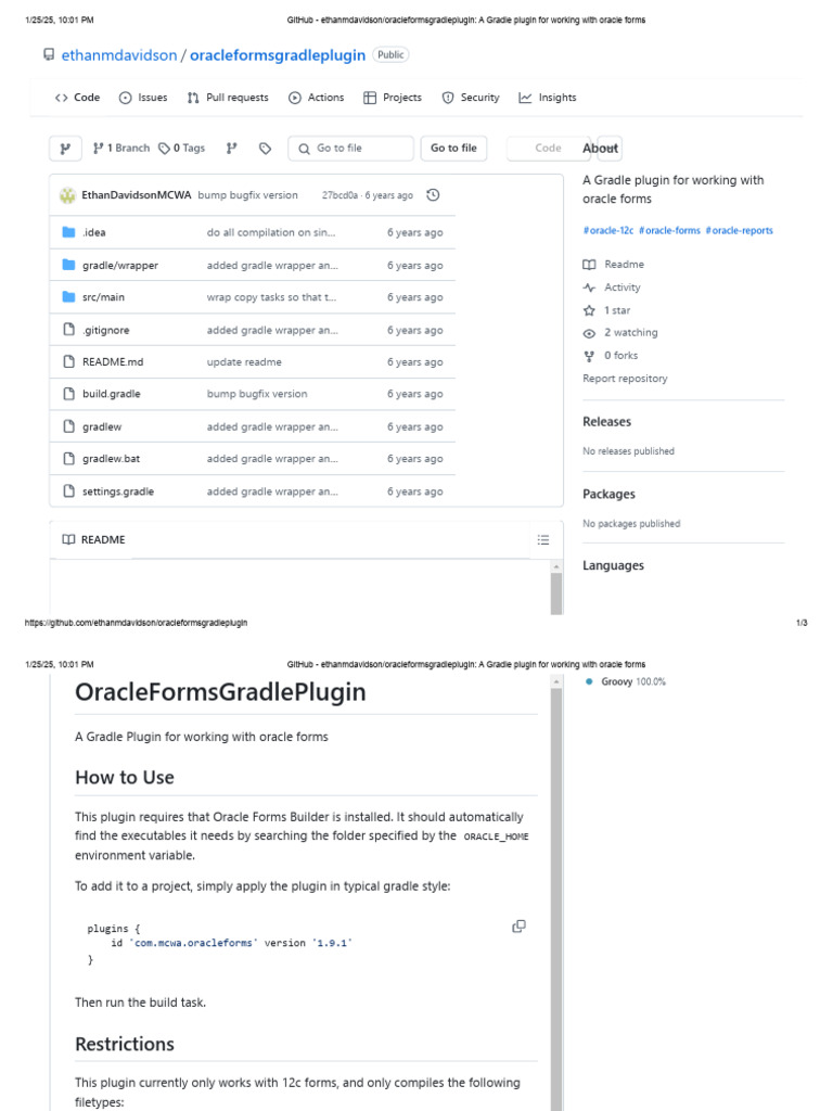 Oracle Forms Gradle Plugin Guide | PDF | System Software | Software