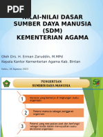 5 Nilai Budaya Kerja Kementerian Agama - .MHTML | PDF