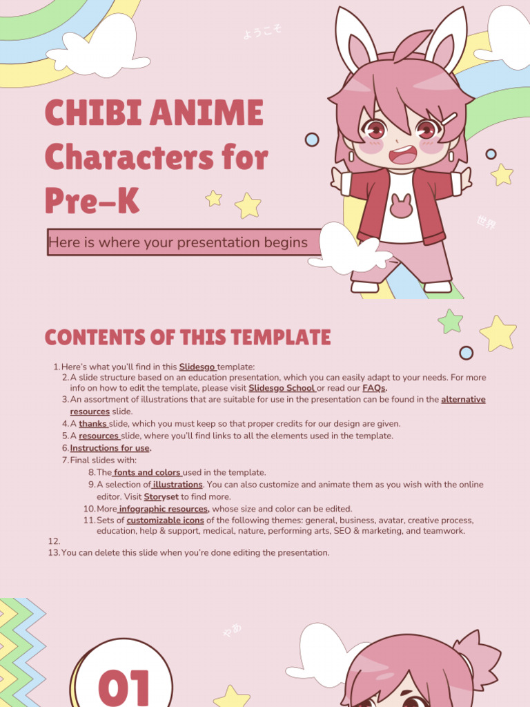Chibi Anime Characters For Pre-K | PDF