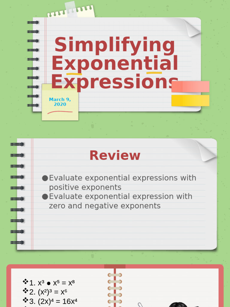 Simplifying Exponential Expressions | PDF