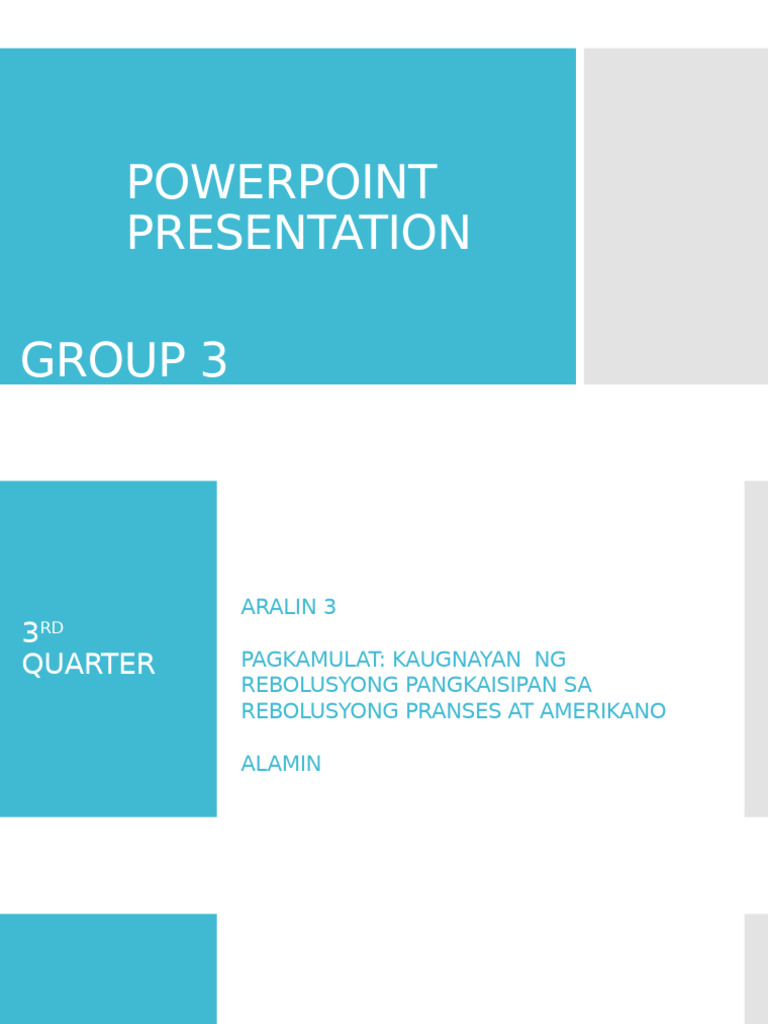 AP 3rd Quarter Aralin 3 | PDF