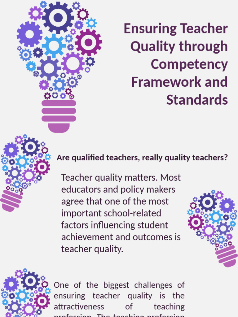 Teacher Quality And Competency Standards Pdf Teachers Learning