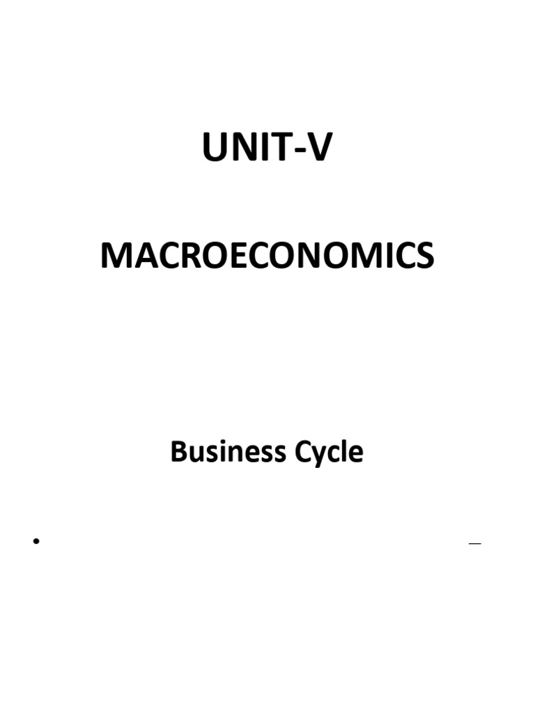 Understanding Business Cycles in Economics | PDF | Fiscal Policy ...