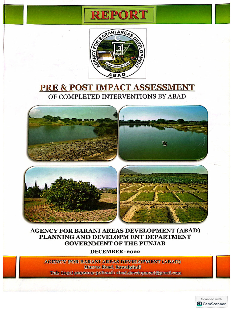 Pre and Post Impact Assessment Report | PDF