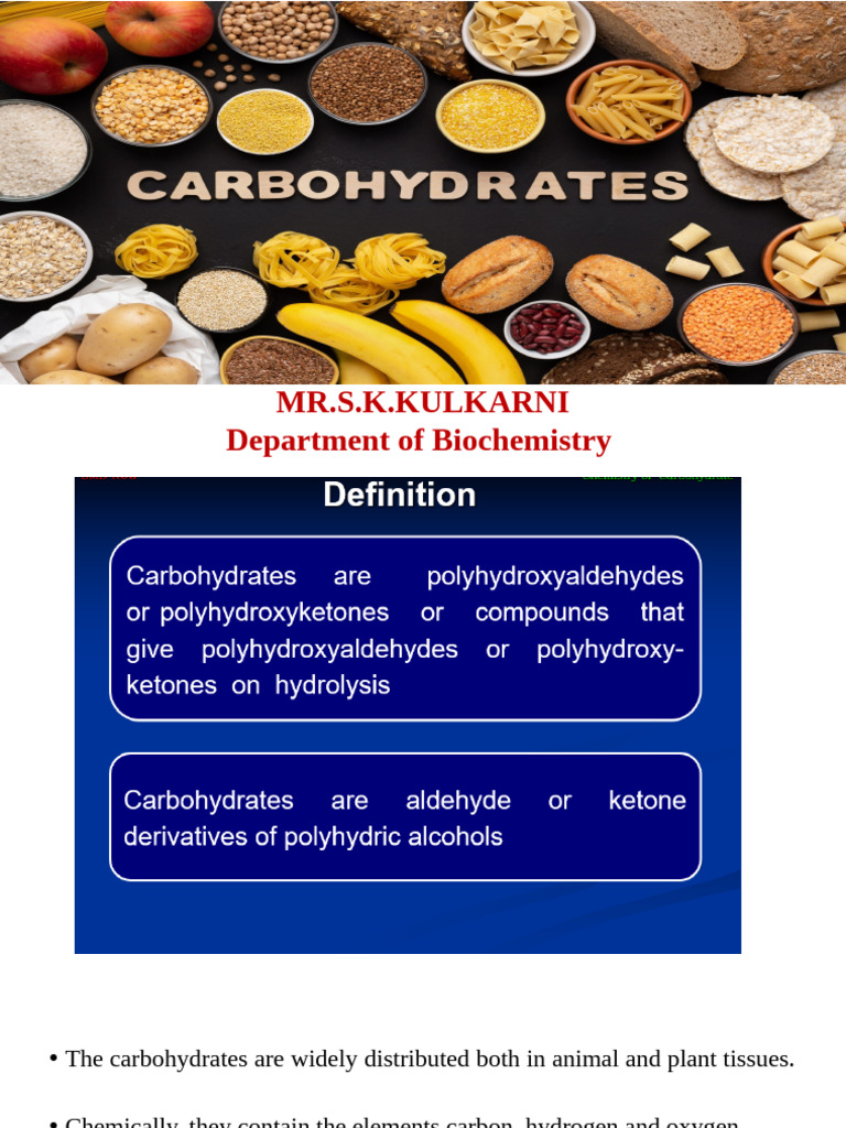Carbohydrates Chemistry | PDF | Carbohydrates | Glucose