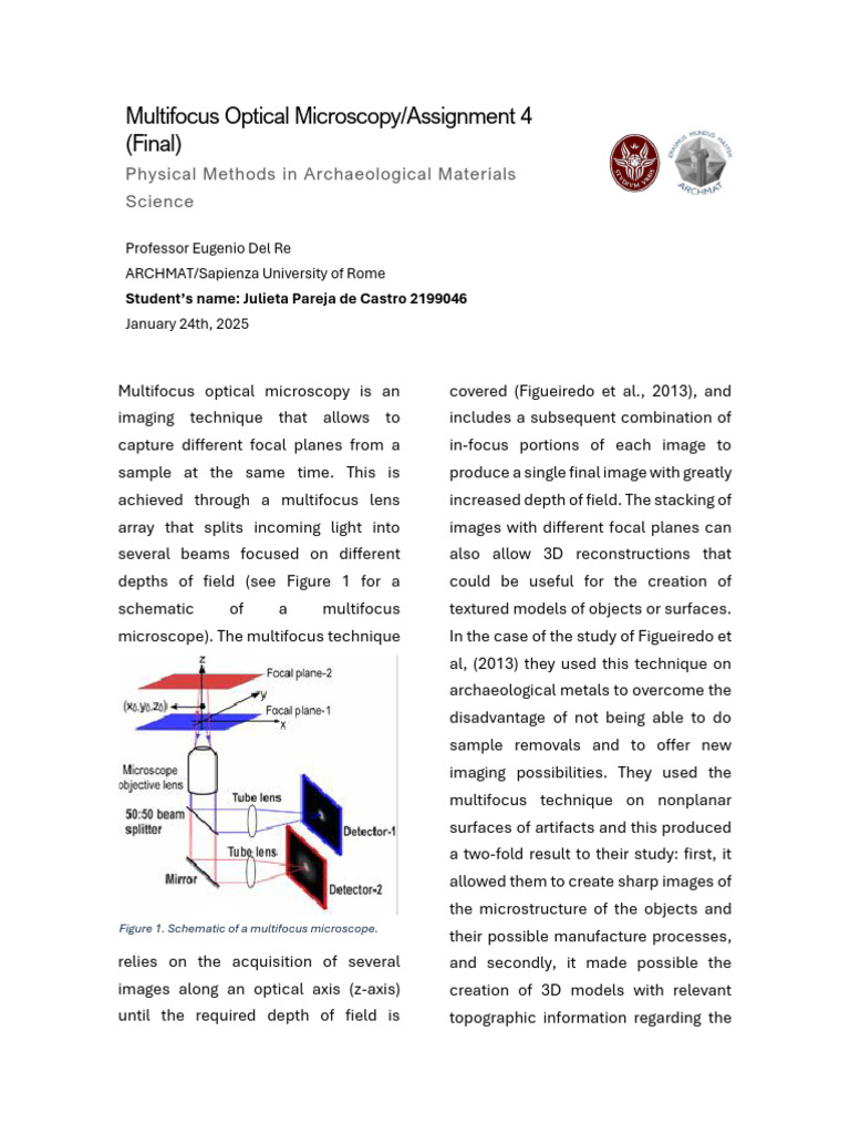 Assignment 4FINAL-Physical Methods | PDF | Angular Resolution | Microscope