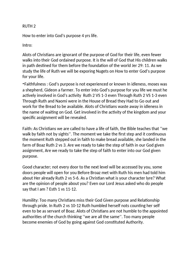 RUTH 2 | PDF