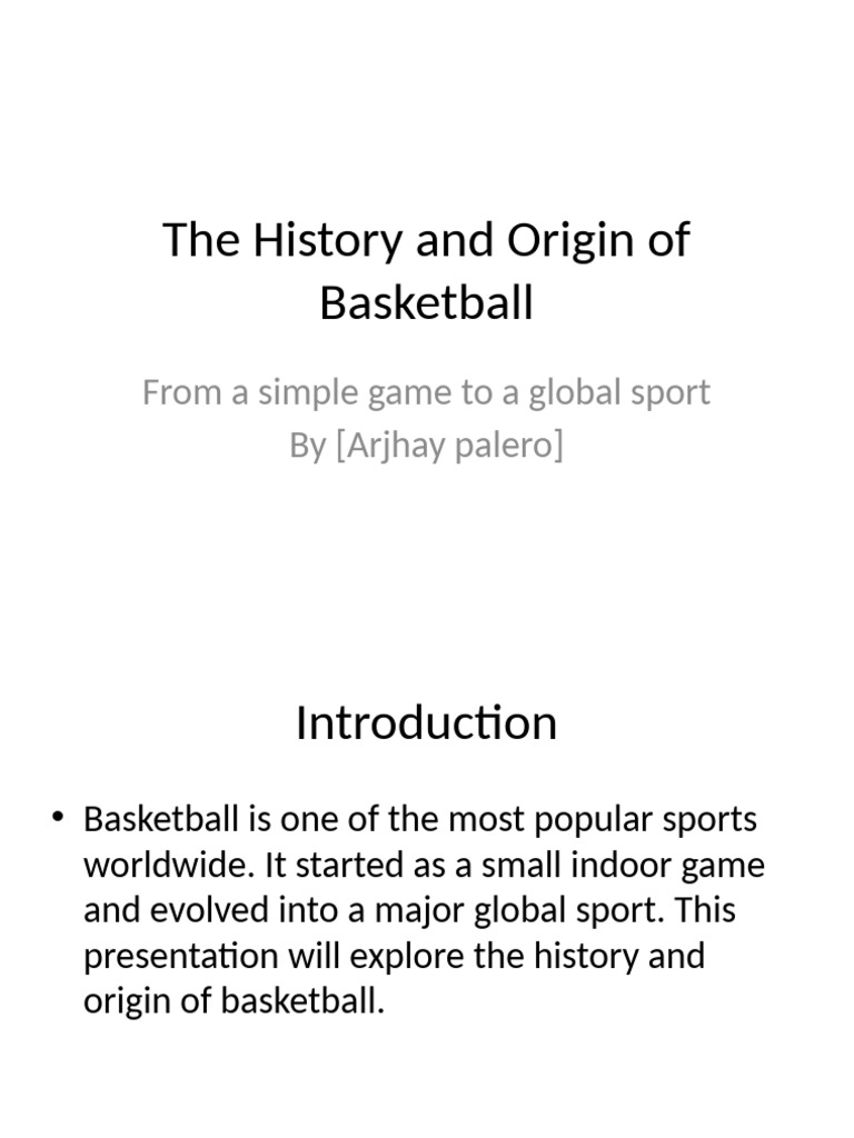 History and Origin of Basketball | PDF