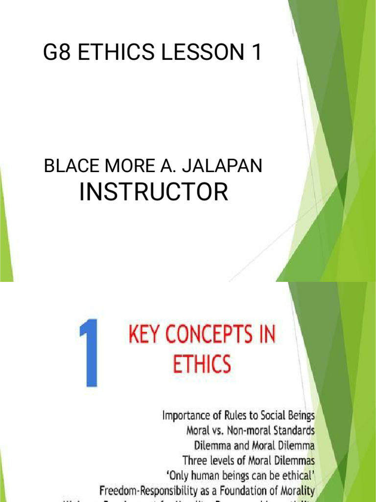 ETHICS-LESSON-1 | PDF