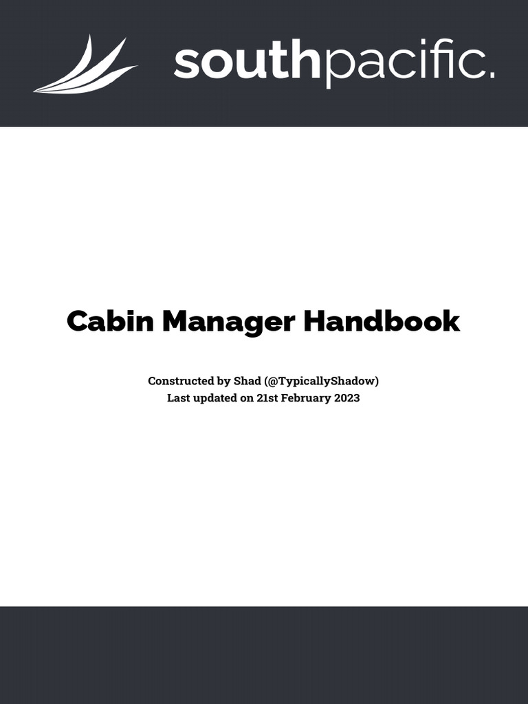 Cabin Manager Duties and Procedures Guide | PDF | Flight Attendant ...