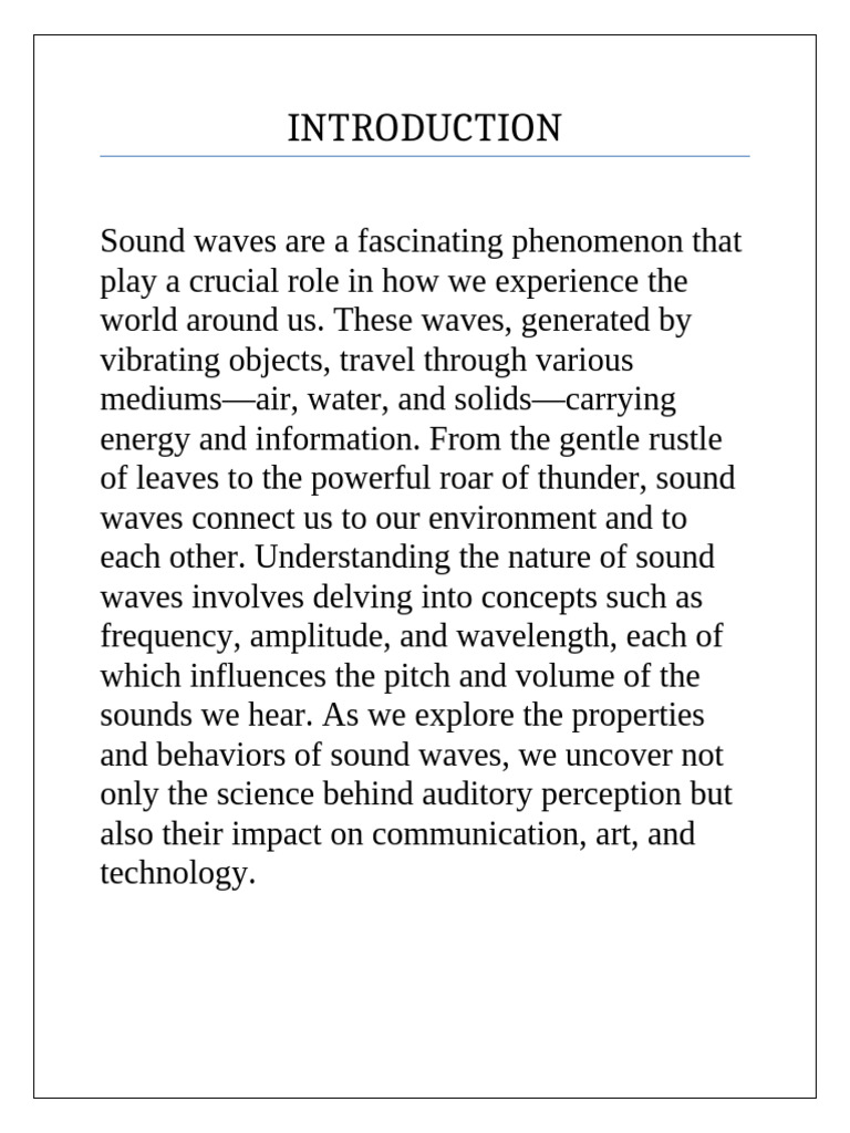 Understanding Sound Waves: Properties & Measurement | PDF | Sound | Waves