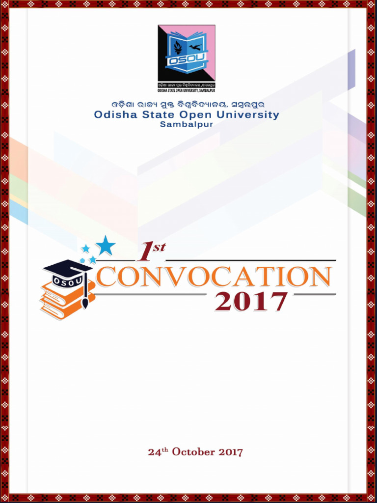 First Convocation Booklet | PDF