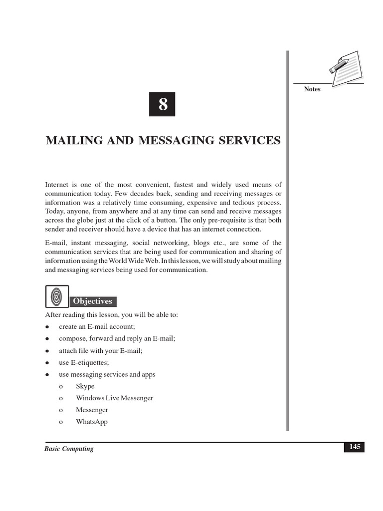 Mailing and Messaging Services | PDF | Instant Messaging | Gmail