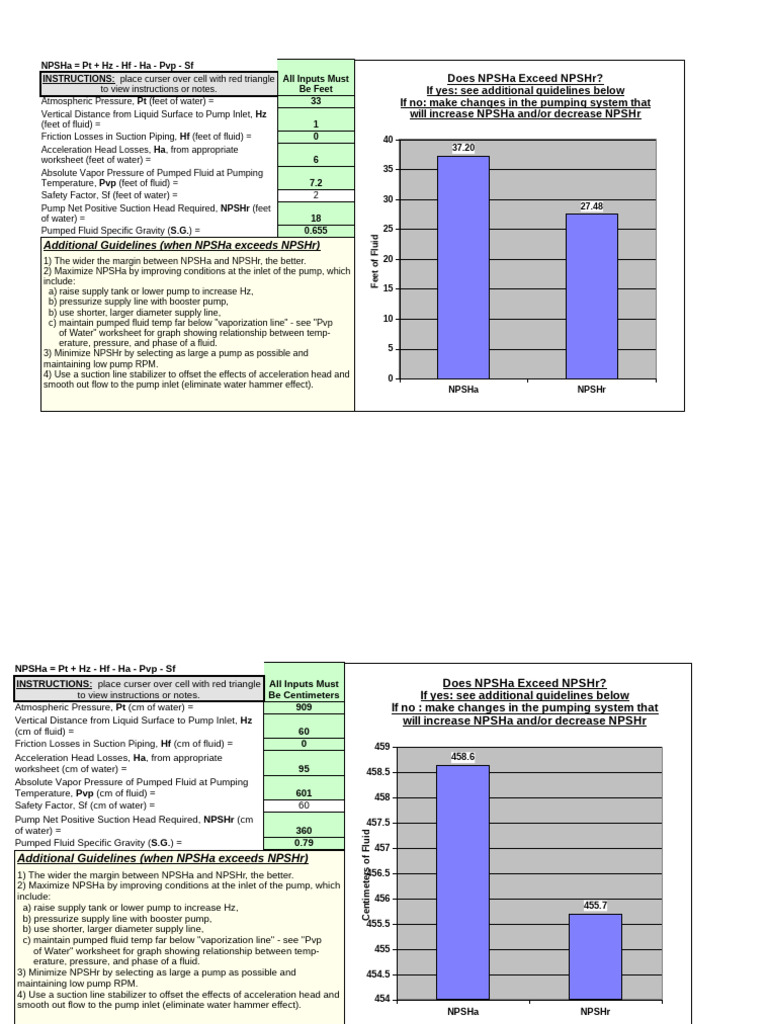 Tool - NPSH Calculator | PDF | Pump | Pressure