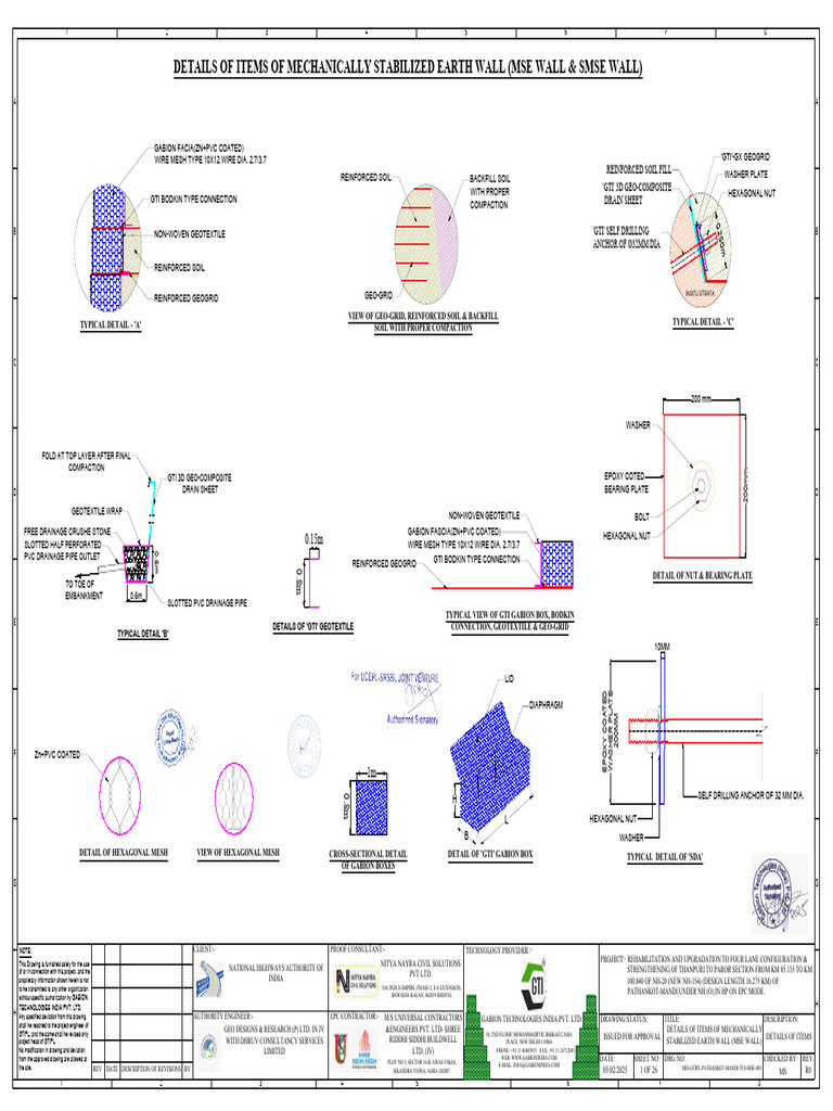 SMSE Wall From KM-79+820 To KM-80+410 (1) - 250206 - 132732 | PDF ...