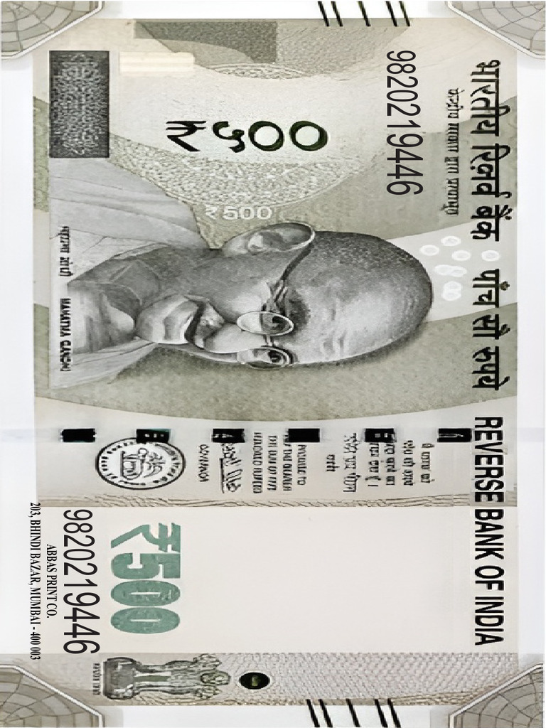 500 RS Note | PDF