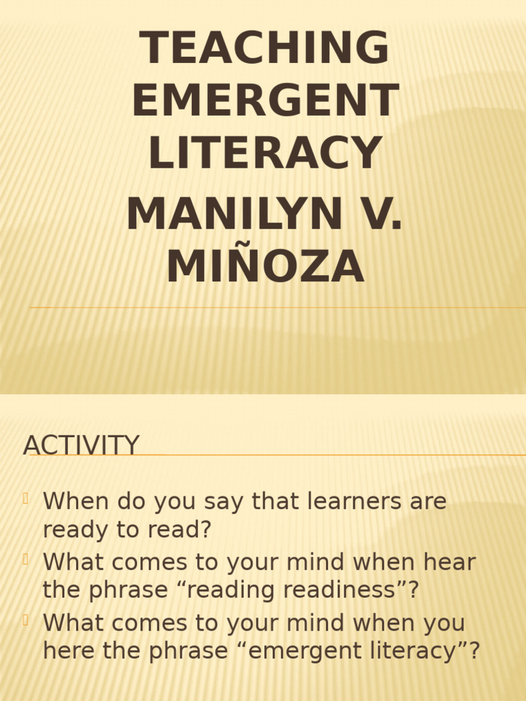 Unit 2 Group 1 Report in Eng2 | PDF | Literacy | Mind