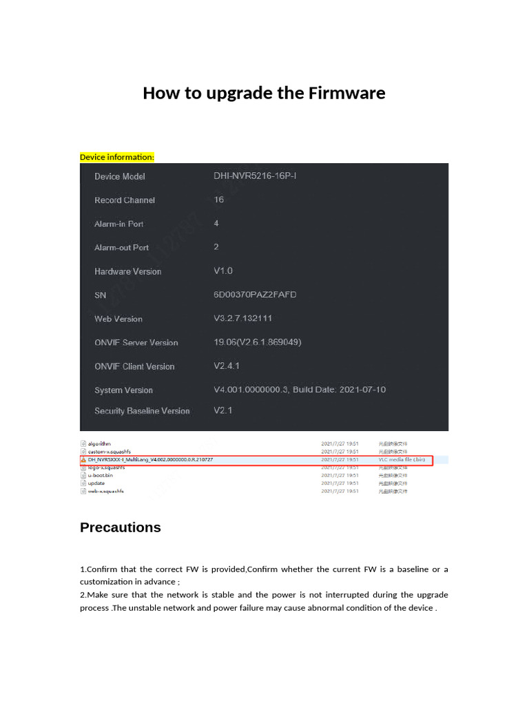 How To Update The Firmware | PDF