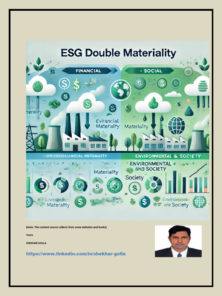 ESG Double Materiality-1 | PDF | Sustainability | Climate Change Mitigation