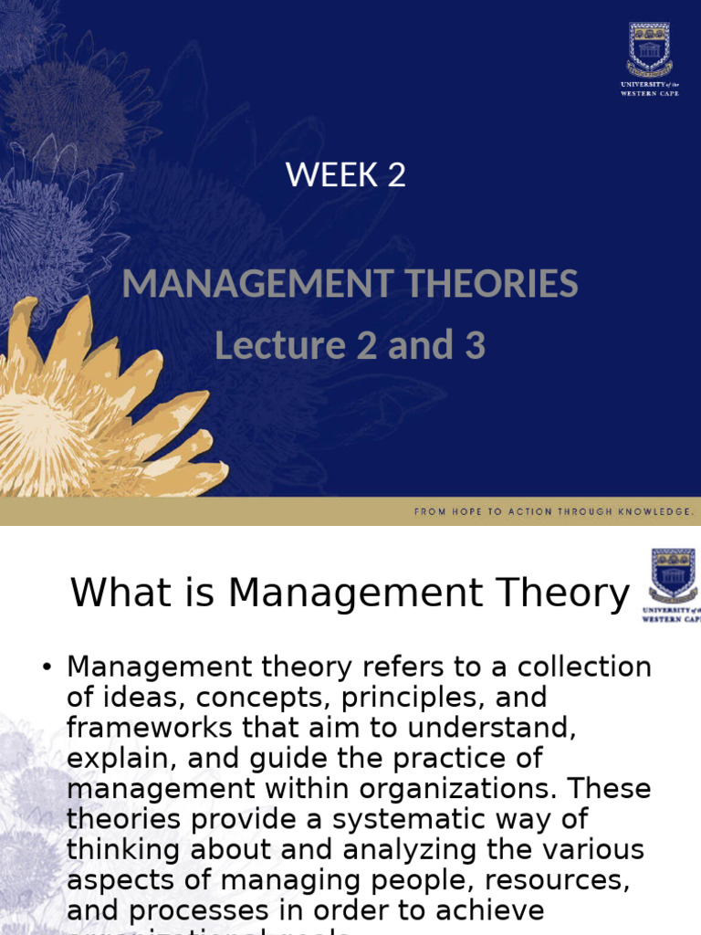Man 132 - 2024 - Management Theories | PDF | Self Actualization | Behavioural Sciences