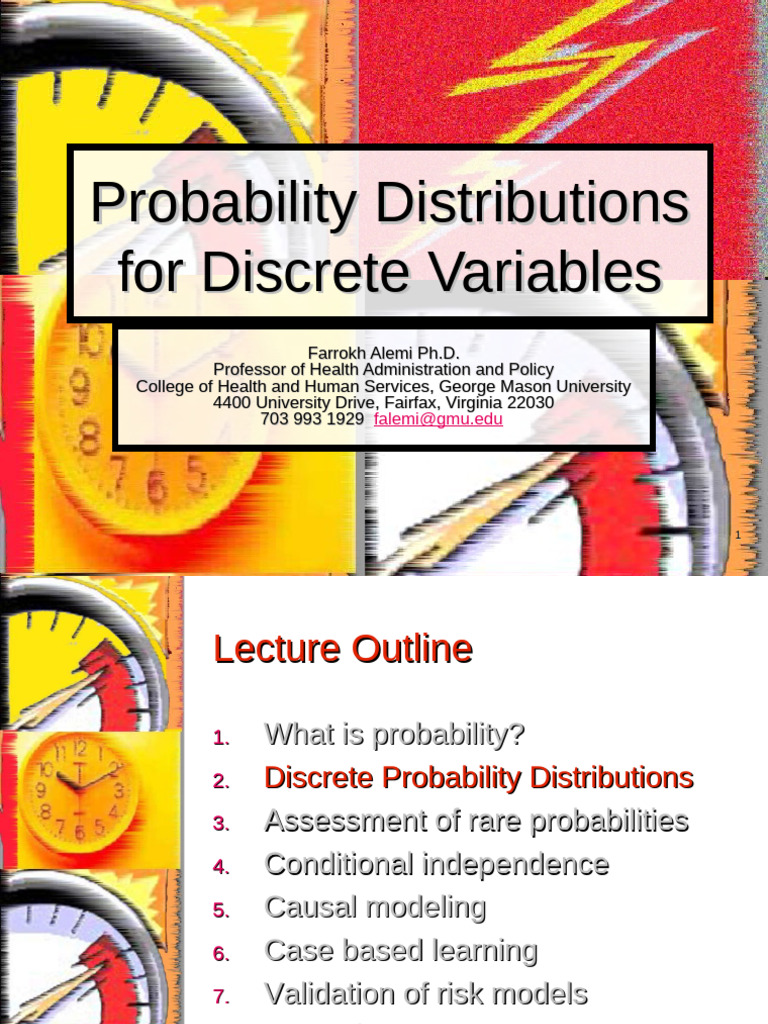 Distributions descrete | PDF | Probability Distribution | Probability Density Function