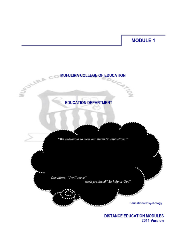 EDUCATIONAL_PSYCHOLOGY_MODULE_1 | PDF | Learning | Psychology