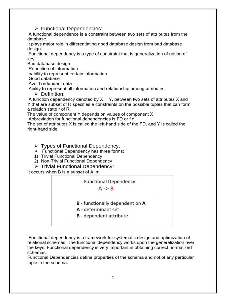 Functional Dependencies | PDF | Relational Model | Databases