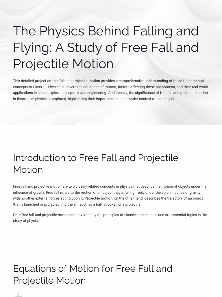 The-Physics-Behind-Falling-and-Flying-A-Study-of-Free-Fall-and ...