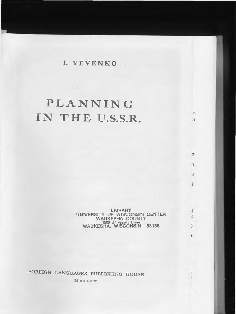 Yevenko Planning in Ussr | PDF | Socialism | Soviet Union