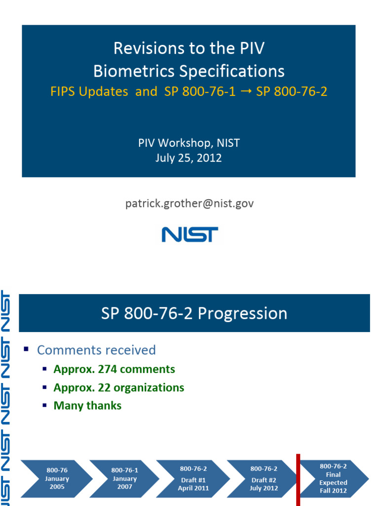 PIV Biometric Specifications GROTHER | PDF | Biometrics | Fingerprint