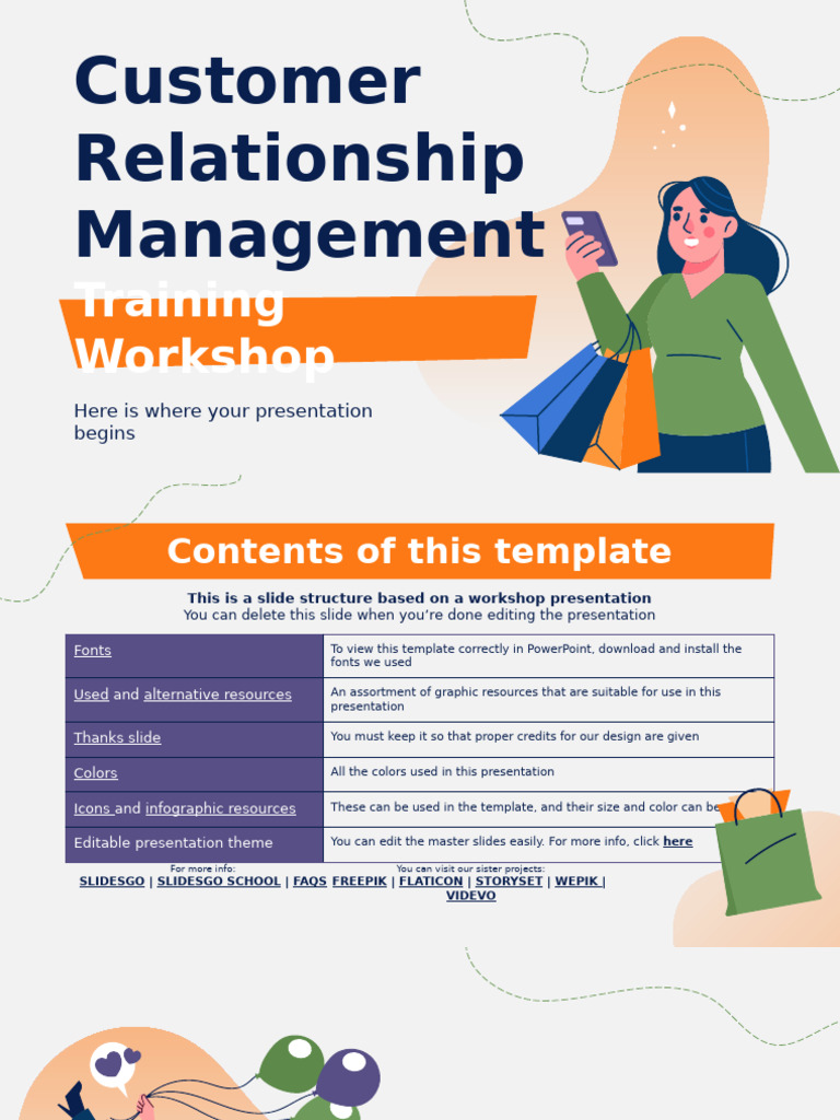 Customer Relationship Management Training Workshop by Slidesgo | PDF ...