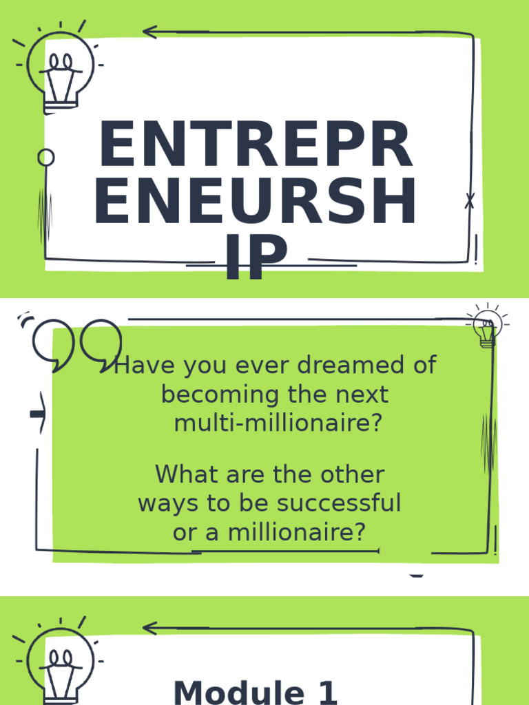 ppt1-w2-Module-1 | PDF | Entrepreneurship | Innovation