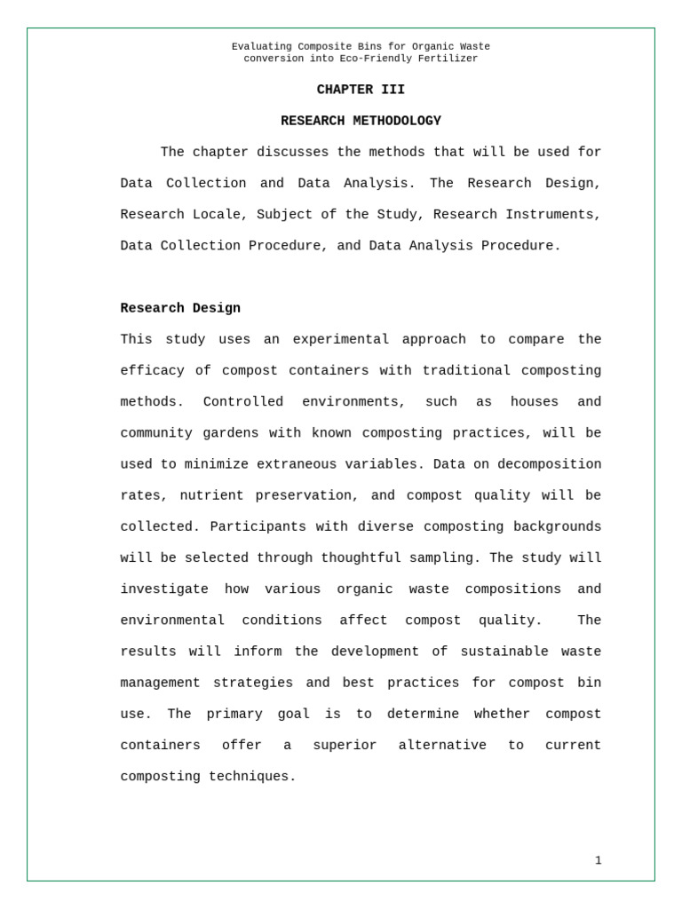 Chapter 3 Draft Group1 | PDF | Compost | Fertilizer
