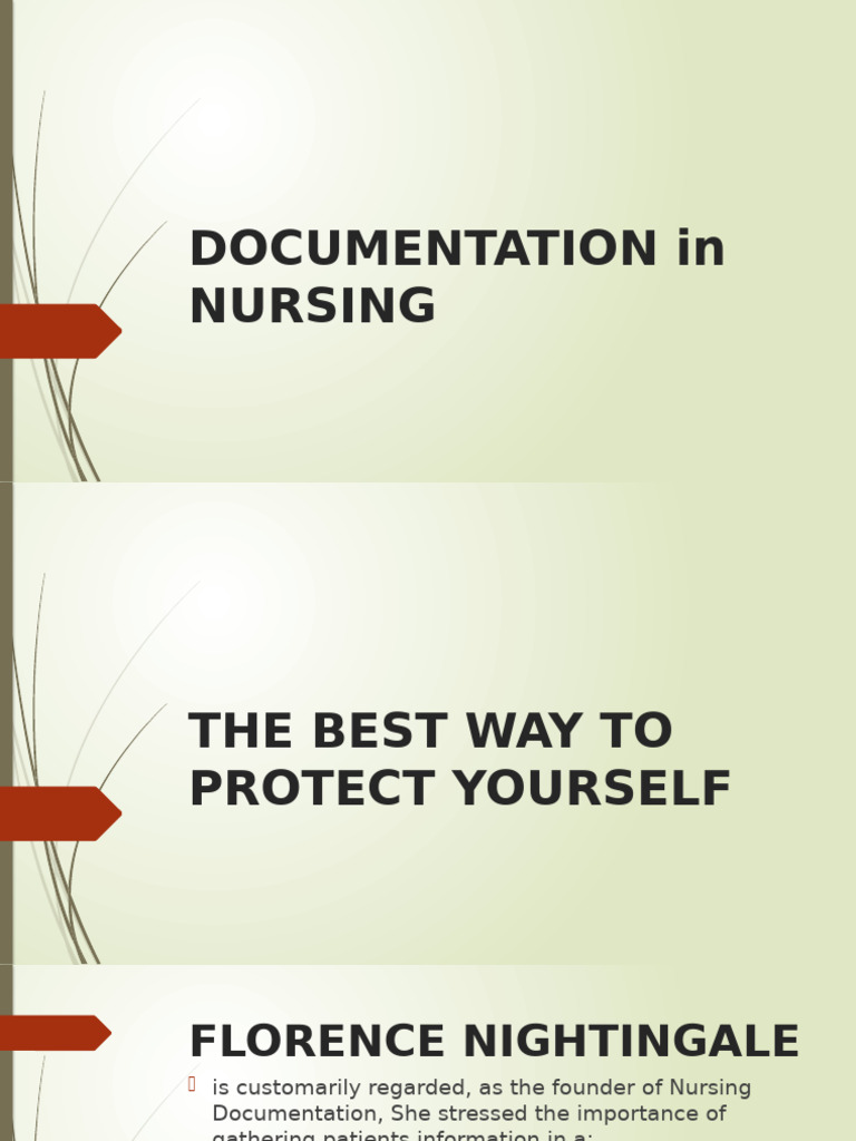 Documentation in Nursing 2 | PDF | Nursing | Medical Diagnosis