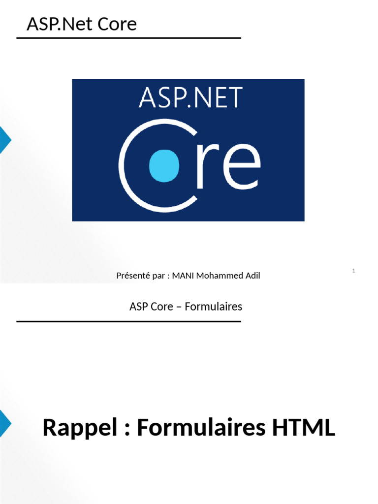 3 - ITC - ASP Core - Formulaires | PDF | Informatique