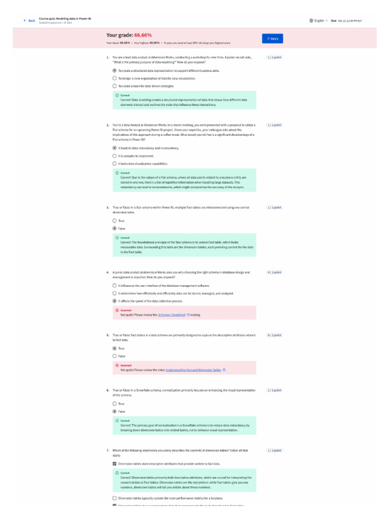 Screencapture Coursera Org Learn Data Modeling In Power Bi Assignment