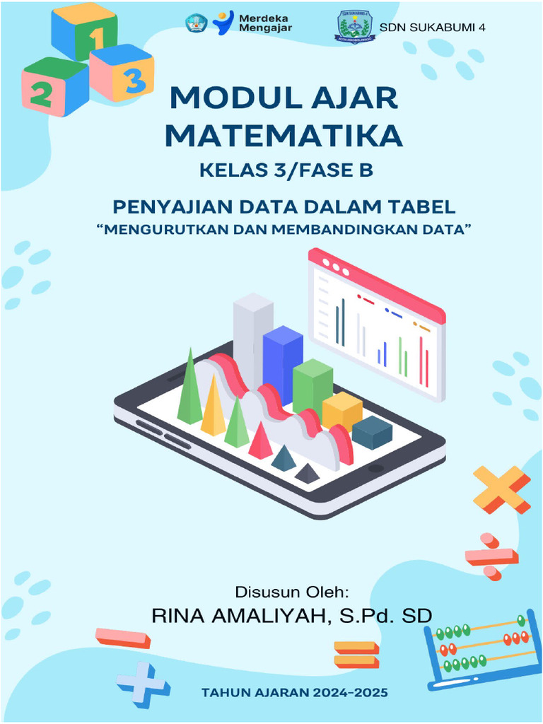 Modul Ajar Matematika Penyajian Data (Mengurutkan & Membandingkan ...