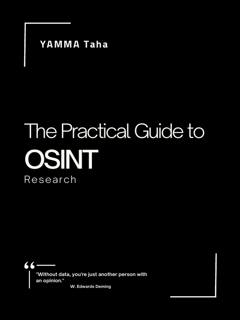 The Practical Guide For OSINT Reasearch | PDF | Data | Computer Security