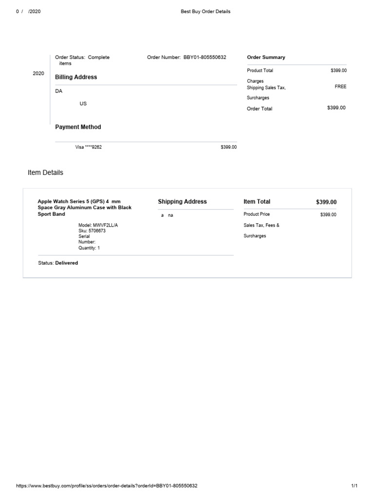 Best_Buy_Order_Details_Dayana_Walker | PDF